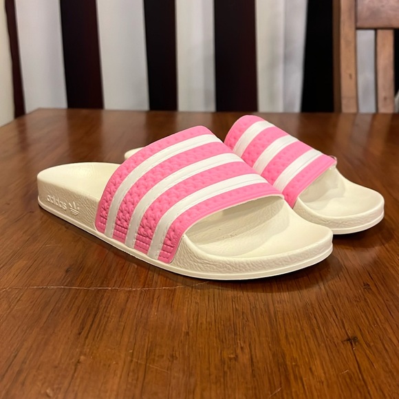 adidas | Shoes | Adidas Adilette Slides Sandals Shoes New Made In Italy ...